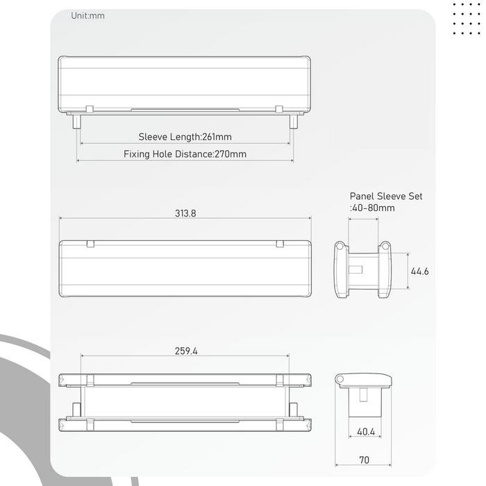 Direkt 12" Smart Ready uPVC Door Letterbox 40 - 80mm — UPVCSTORE
