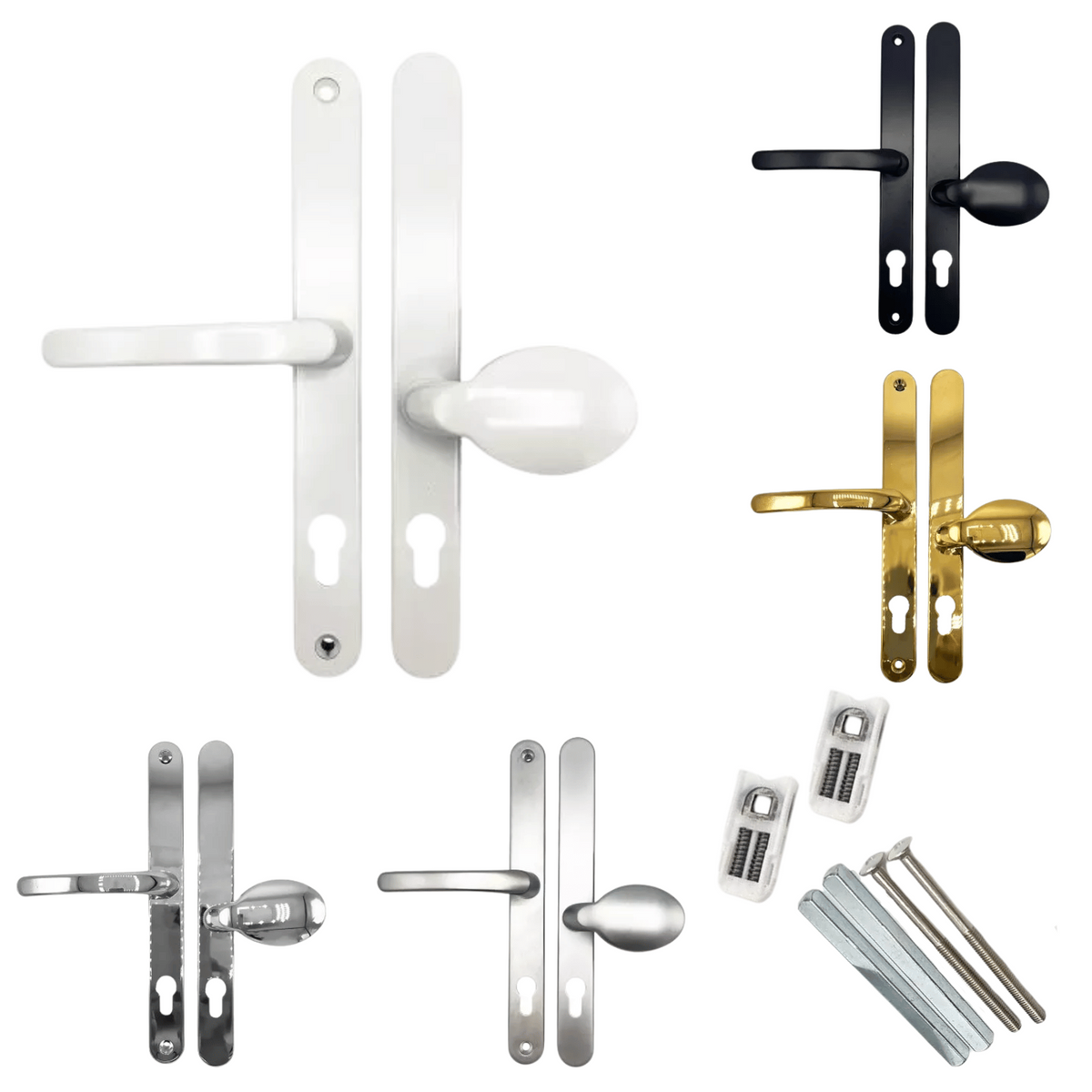 Universal Offset Lever/Pad uPVC Multipoint Door Handles – 92mm/62mm PZ ...