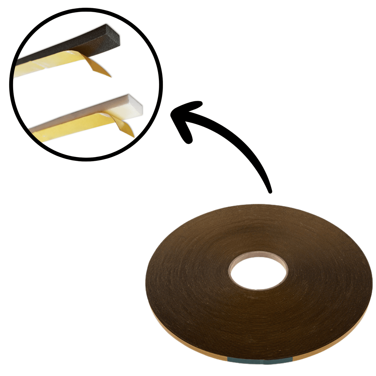 uPVC Double-Sided Glazing Foam Security Tape – Black & White | High-St ...