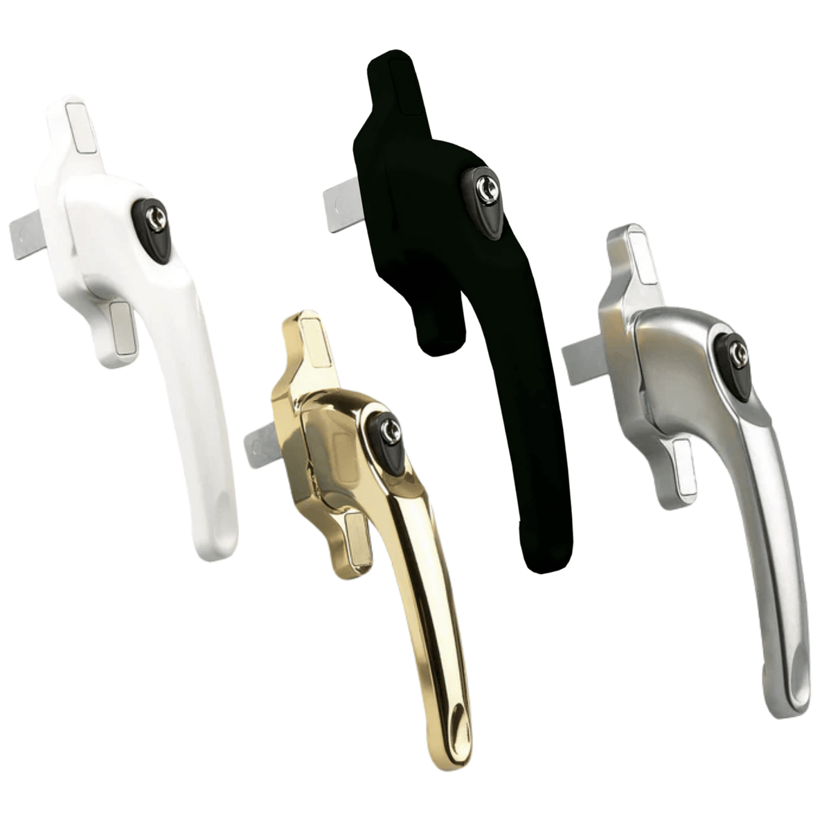 Cadenza Aluminium Window Handle Tongue (spade) Driven Various Colours ...
