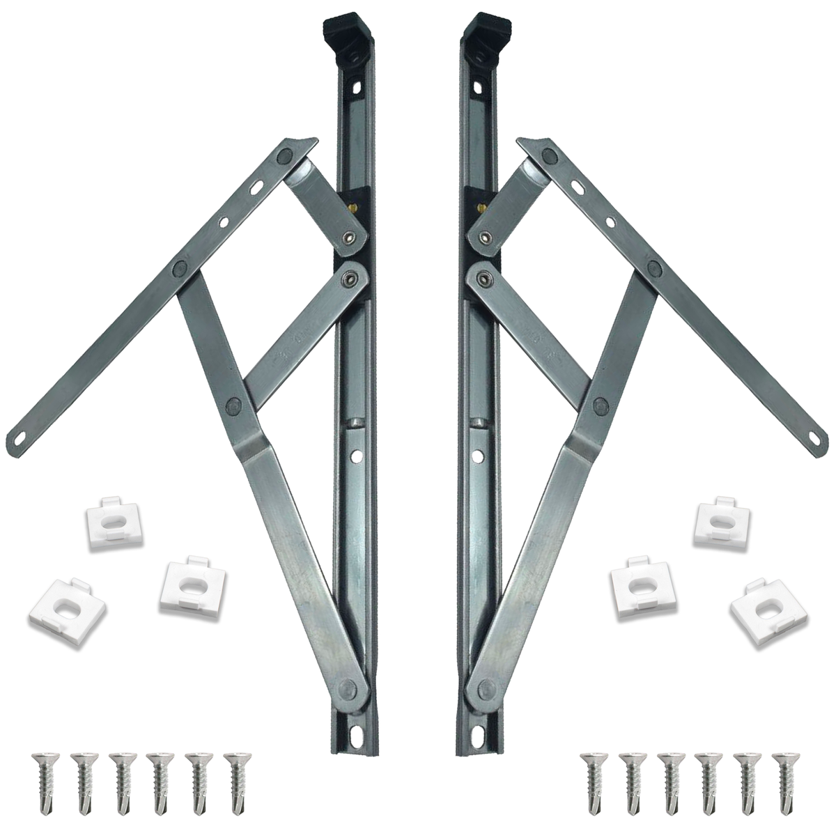 uPVC Universal Window Hinge Kit Double Glazing Friction Stay PVC 13mm ...