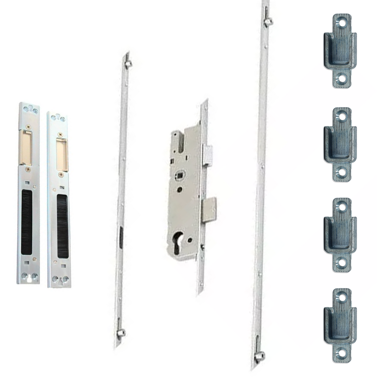 4 roller universal UPVC Door Kit 92pz multipoint with keep 16mm Facepl ...