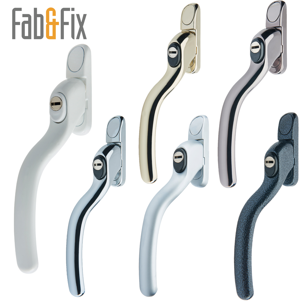 Connoisseur Cranked Locking Right Left Handed Window Handle Fab Fix ...