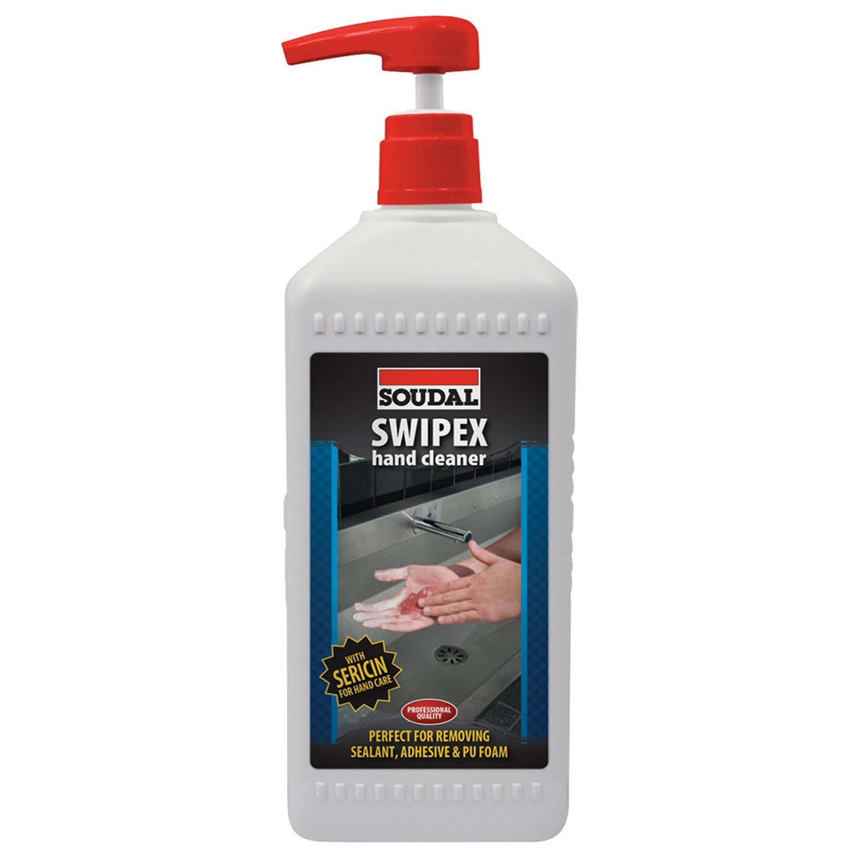 Soudal Swipex Hand Cleaner Extra Heavy Duty Hand Cleaner Pump 1L - Rem ...