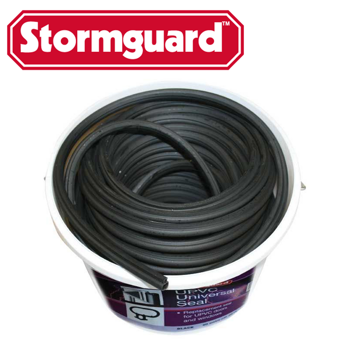 Stormguard Replacement Window & Door Gasket UPVC Seal Black — UPVCSTORE